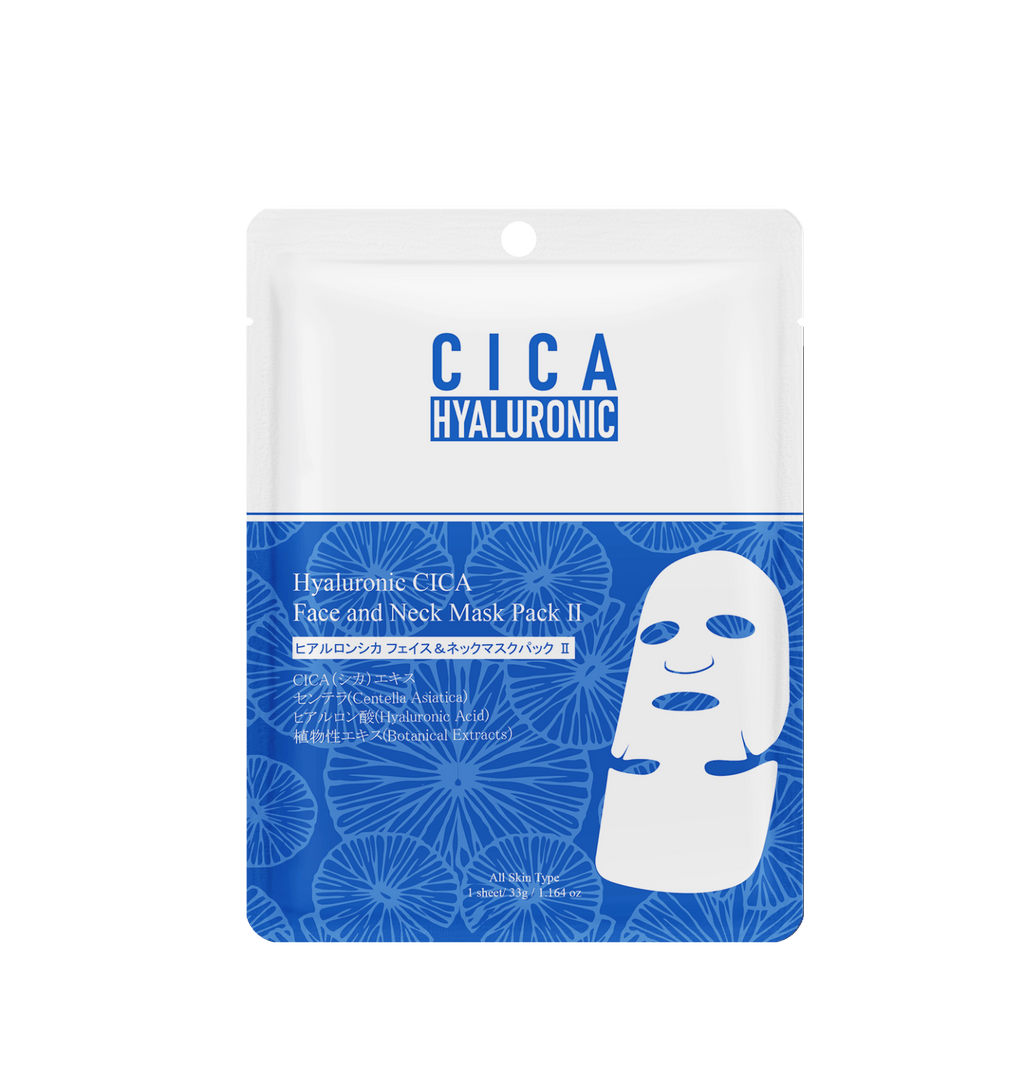 HYALURONIC ACID CICA FACE AND NECK MASK - Masca Pentru Fata Si Gat Cu ...