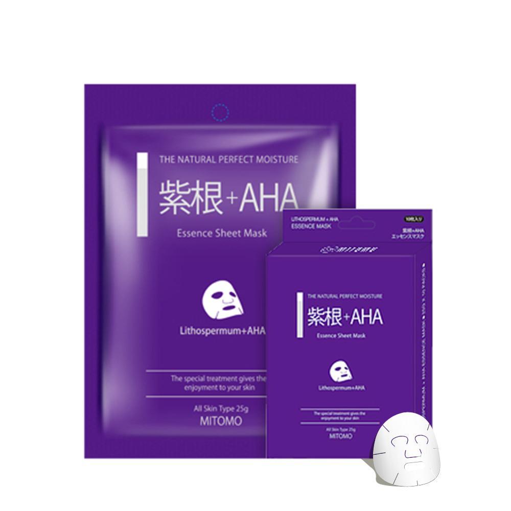 Lithospermum AHA Pore Control Sheet Mask Mitomo – skinseen.ro